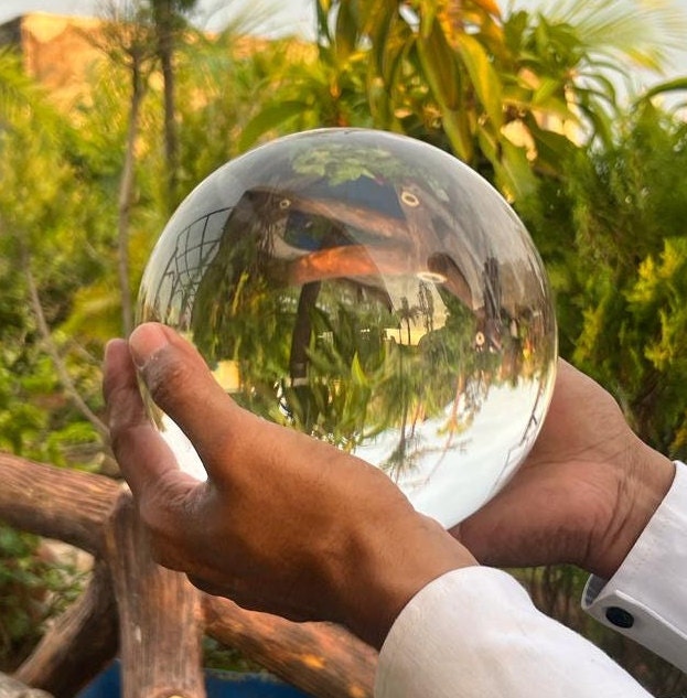 Large Natural Rock Crystal Quartz Ball ,healing Crystal /unique Big ...