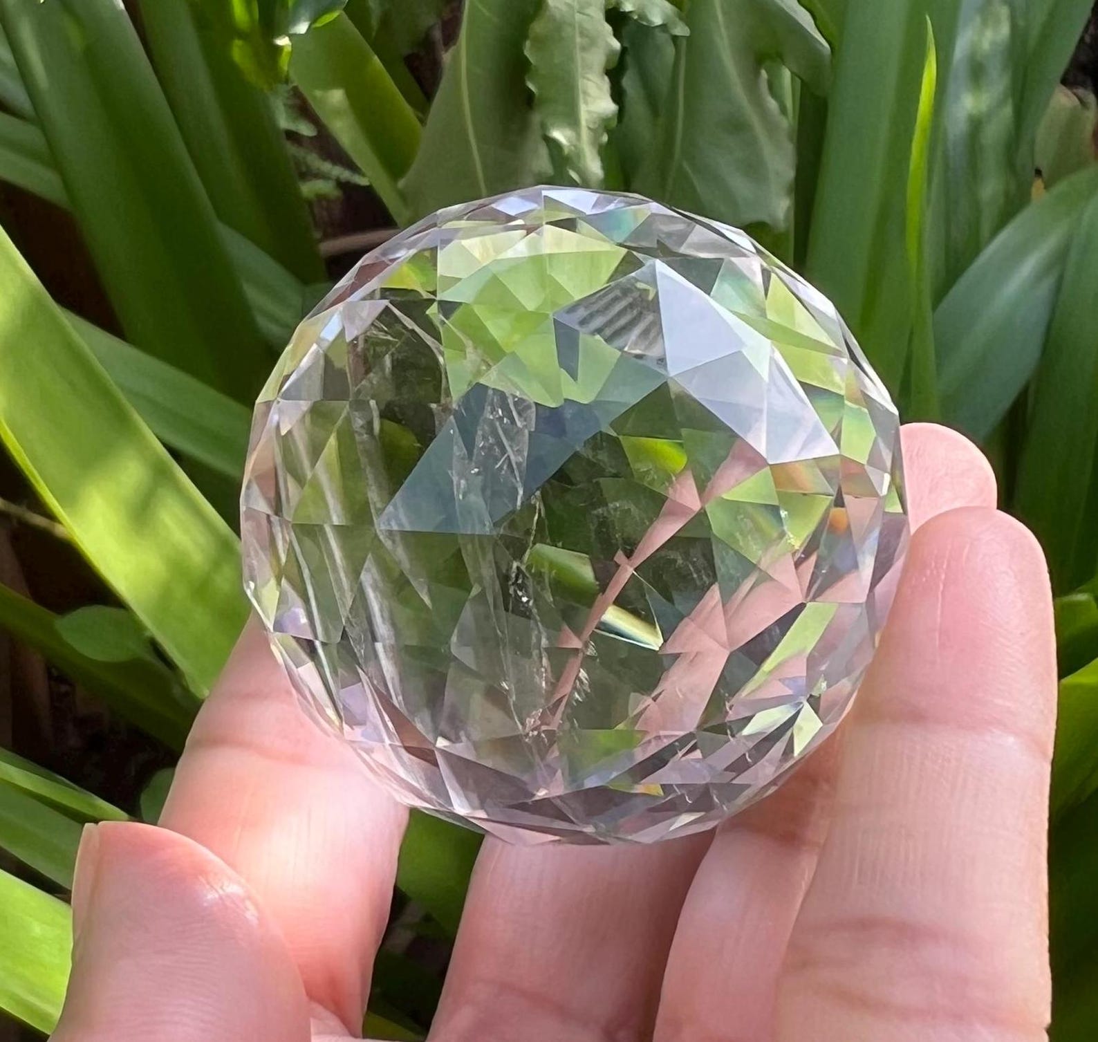 Crystal Clear Quartz Ball Gemstone Large Natural Rock Crystal Quartz ...