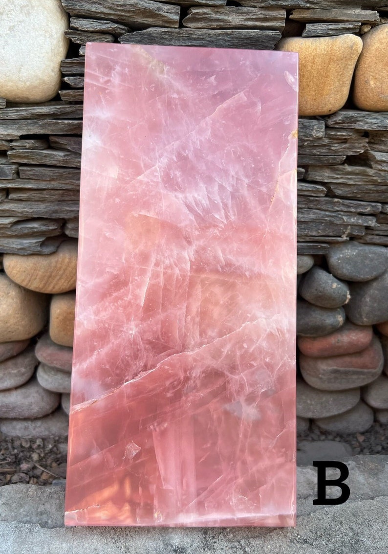 Buy Natural Rose Quartz Slabs of Good Quality / Rose Quartz Tiles to ...