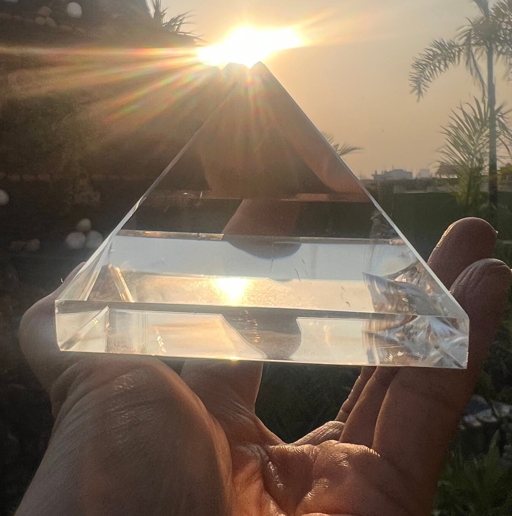 Polished Clear Quartz Crystal Pyramid, Gemstone Pyramids, Energy ...