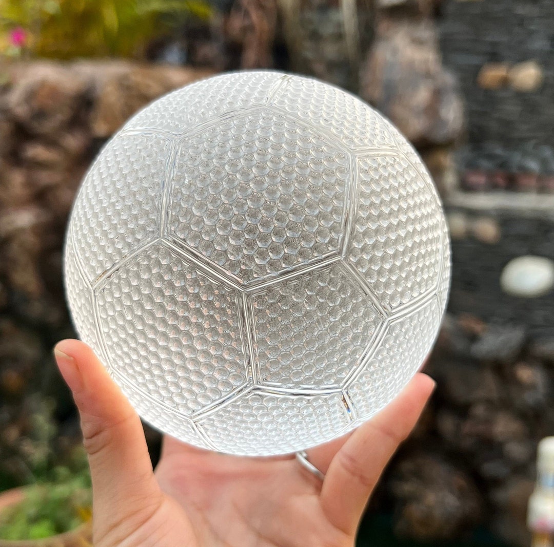 Clear Crystal Quartz Ball in Good Size 8789ct , Carved Football Shape ...