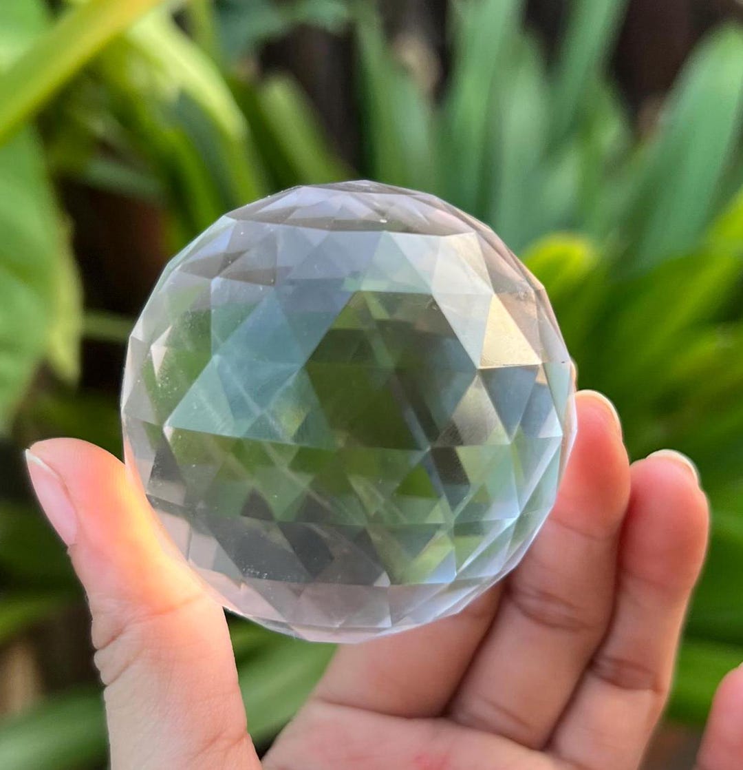 Crystal Clear Quartz Ball Gemstone Large Natural Rock Crystal Quartz ...