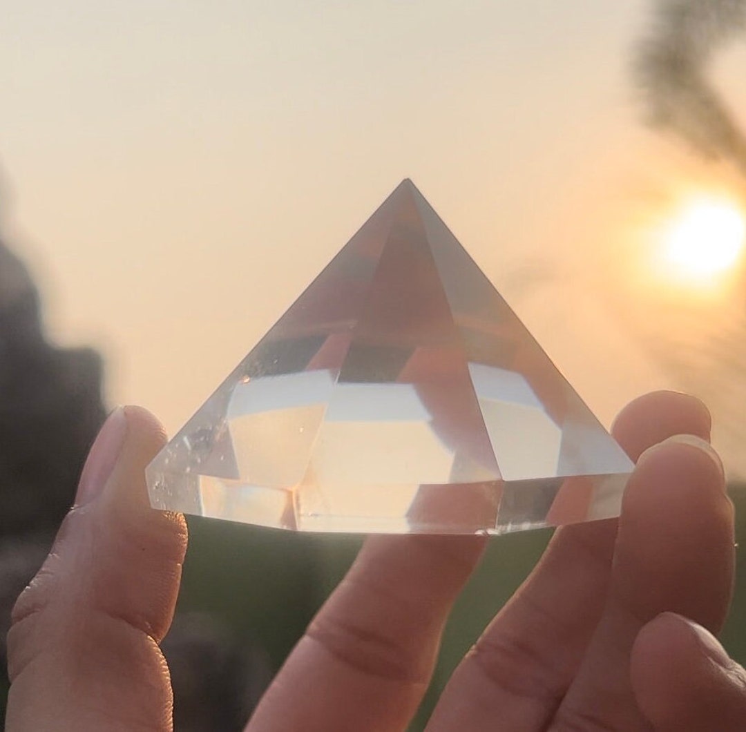 Polished Clear Quartz Crystal Pyramid, Gemstone Pyramids, Energy ...
