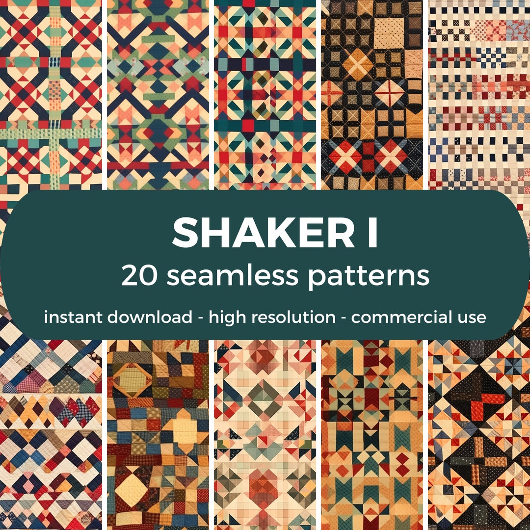 SHAKER I - Digital Paper - Seamless Pattern Instant Digital Download ...