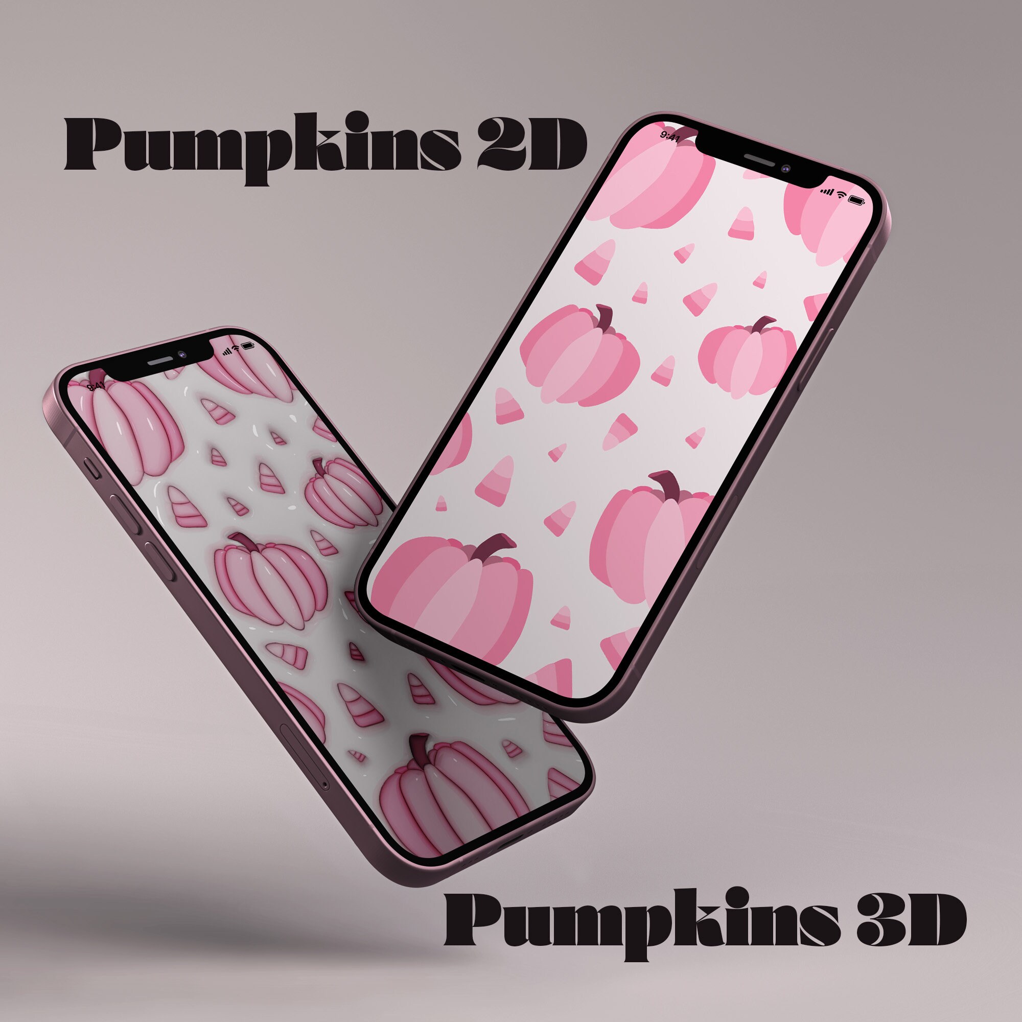 3D Spooky Halloween Phone Wallpaper Pack | IOS iPhone Android Wallpaper Lockscreen Bundle ...