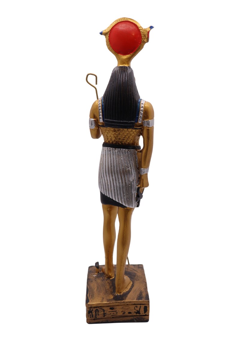 Egyptian Horus God Statue With Staff Figurine Isis Pyramid Anubis ...