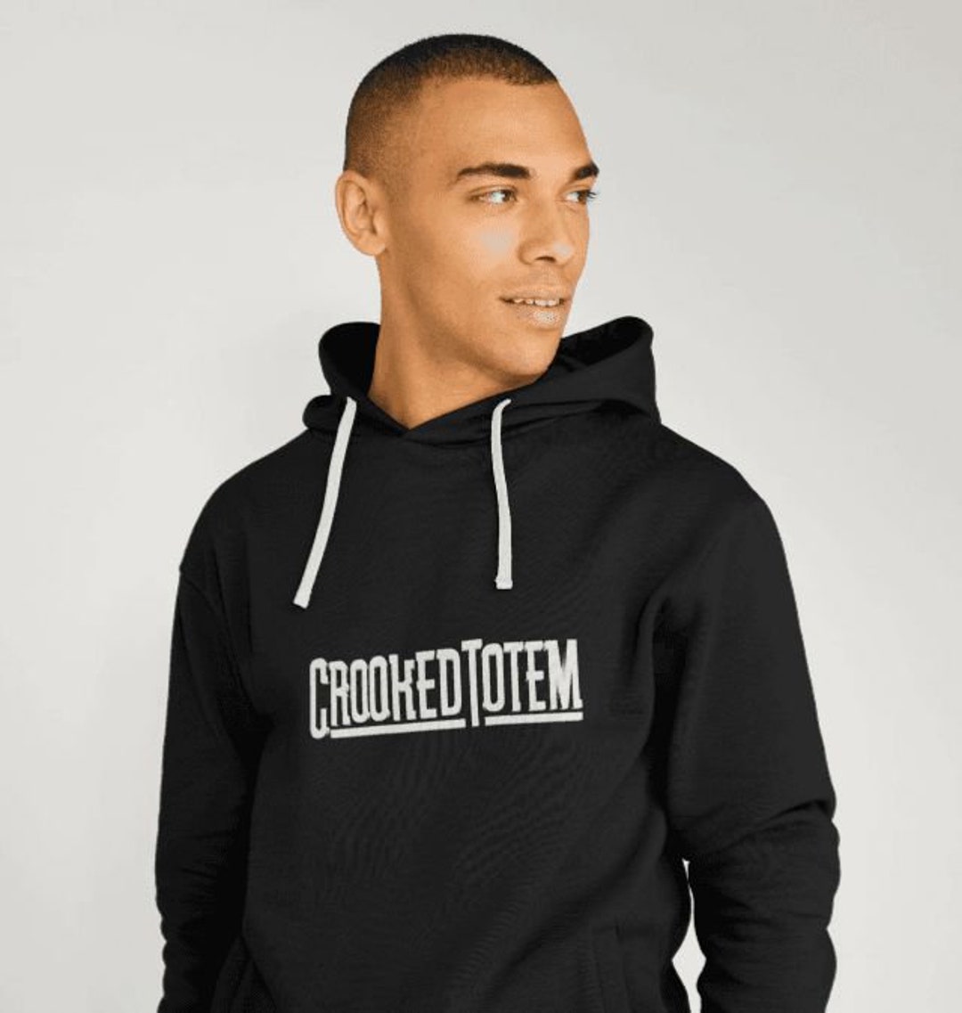 Crooked Logo Hoodie. Mens. - Etsy