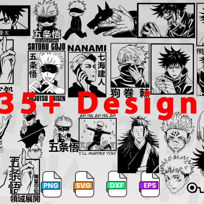 Drawing Anime Jjk - Etsy