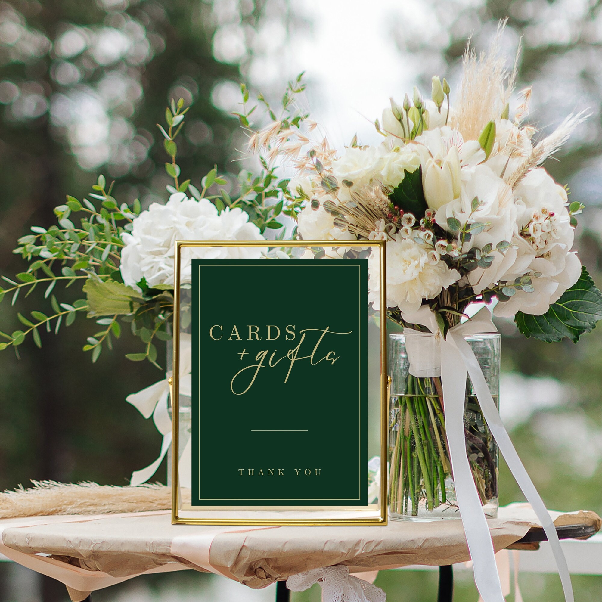 Simple Minimalist Cards & Gifts Sign Editable Template INSTANT DOWNLOAD ...