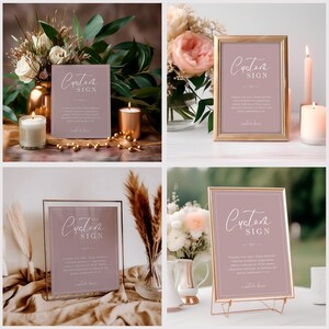 Minimalist DIY Blank Custom Sign Template INSTANT DOWNLOAD Customizable ...