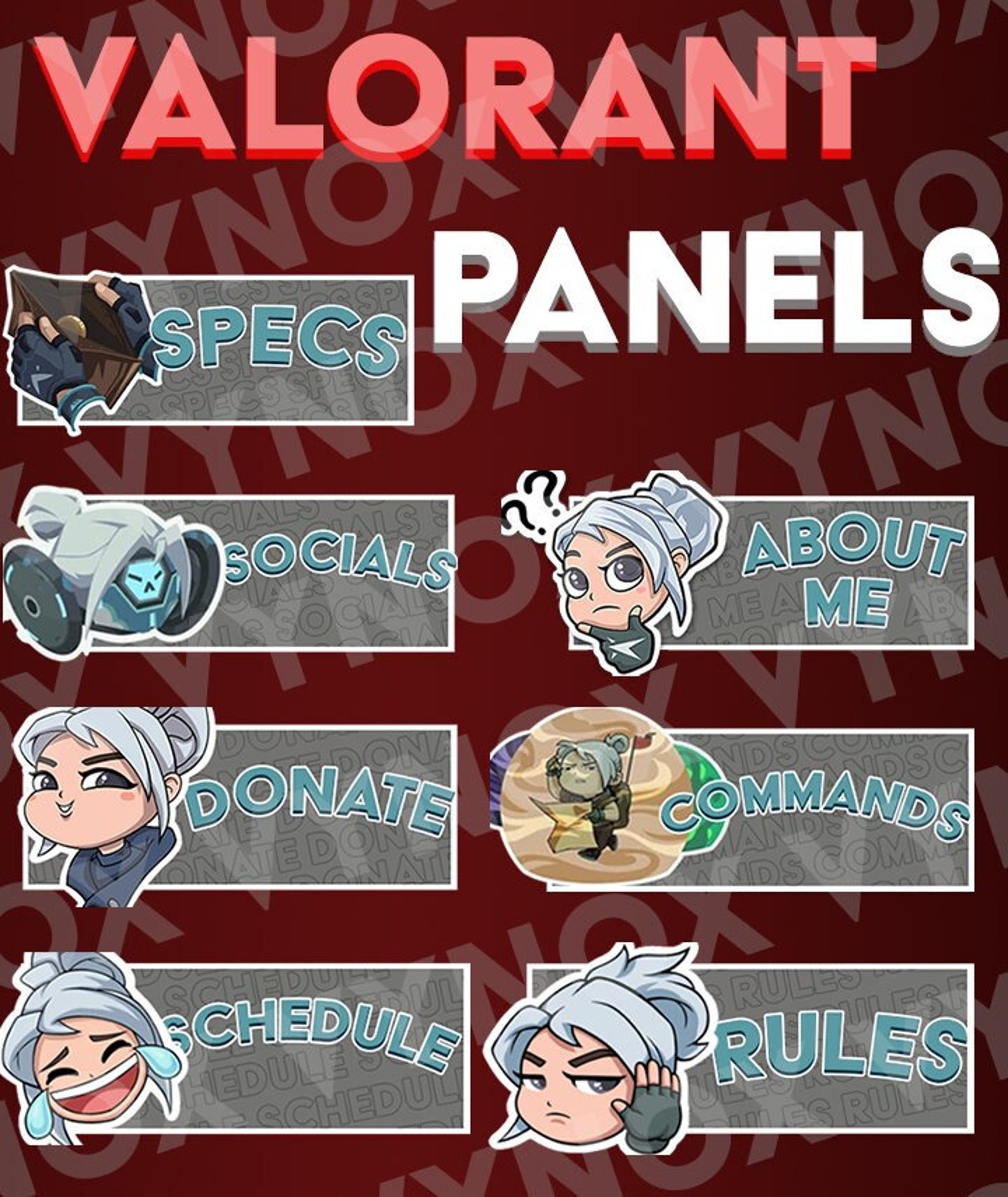 Valorant Panel Jett - Etsy