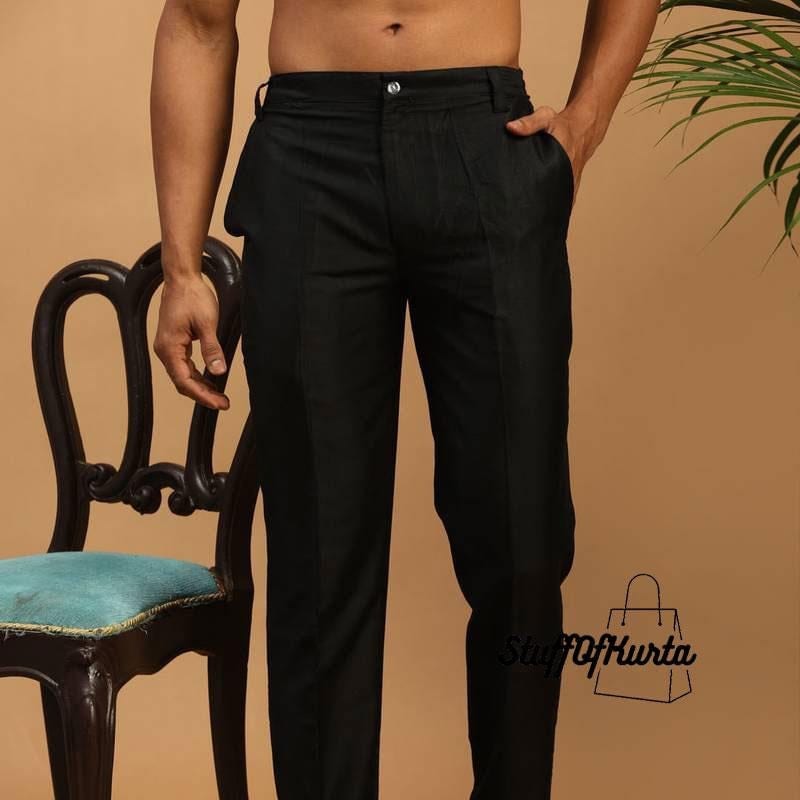 Silk Pants Men Black - Etsy UK
