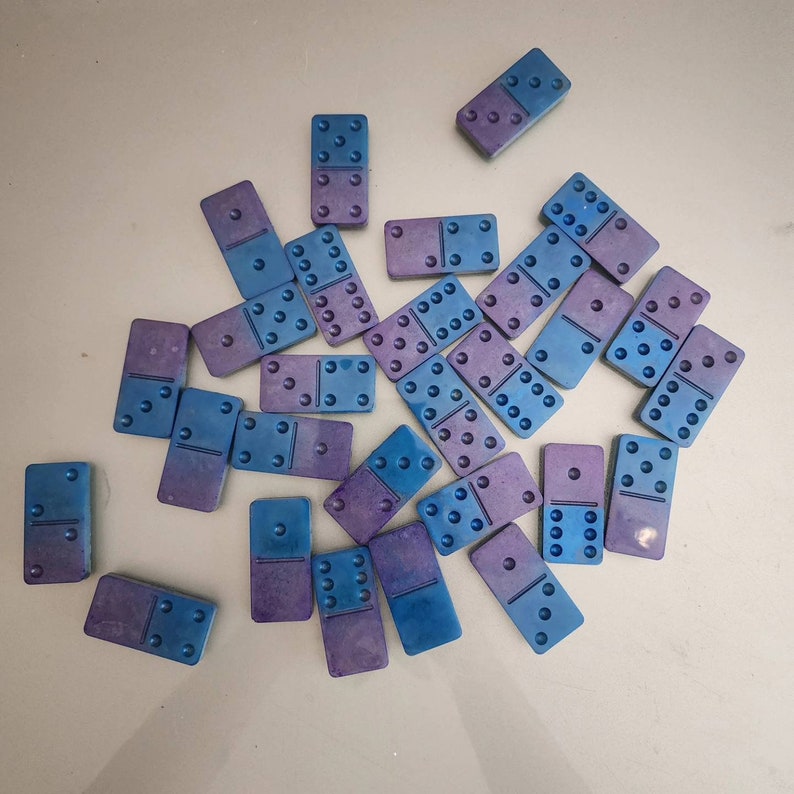 Custom Resin Domino Set: Handmade Family Game Night Fun - Etsy