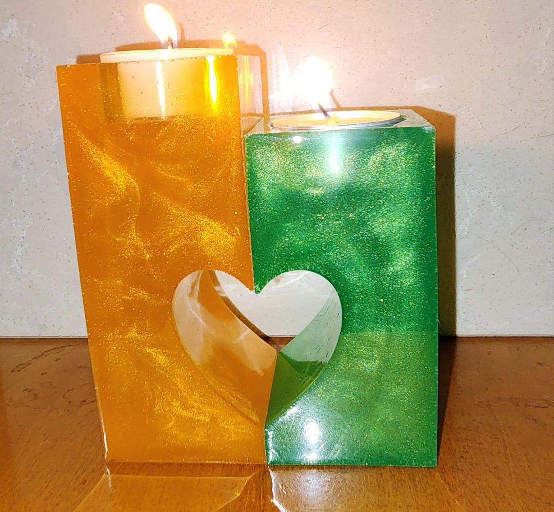 Handcrafted Resin Tea Light Holders – These Elegant Holders Make ...
