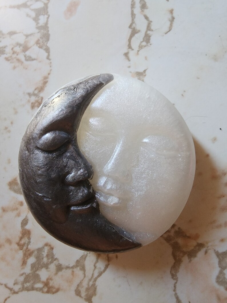 Sun and Moon Celestial Soap Duo: Handcrafted Soaps Featuring Vibrant ...