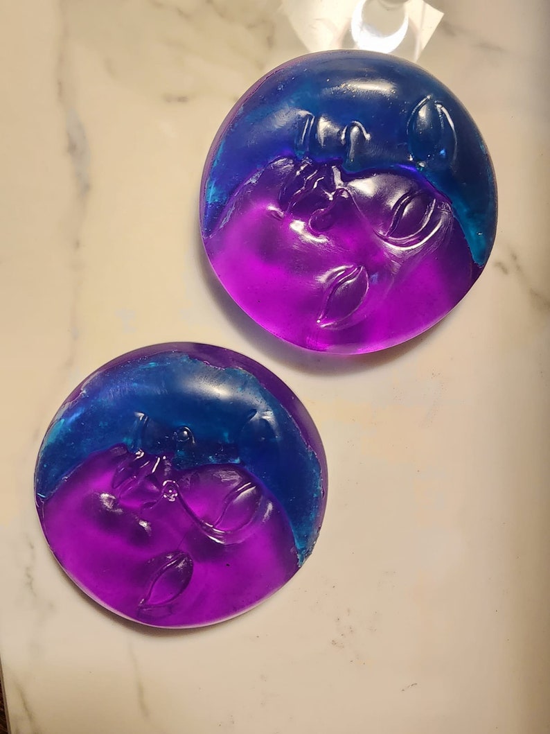 Sun and Moon Celestial Soap Duo: Handcrafted Soaps Featuring Vibrant ...