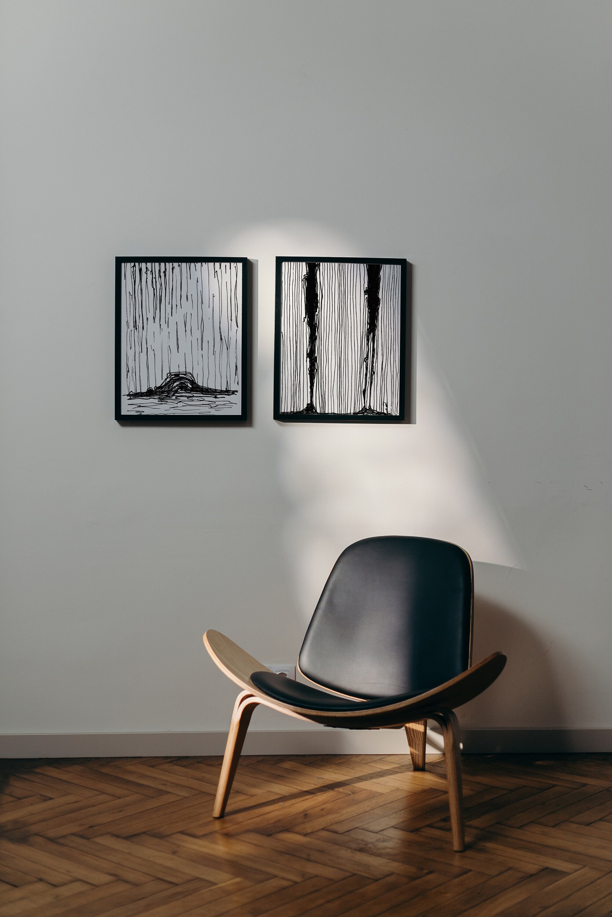 Abstract Anxiety Line Art Drawingposterdigital - Etsy