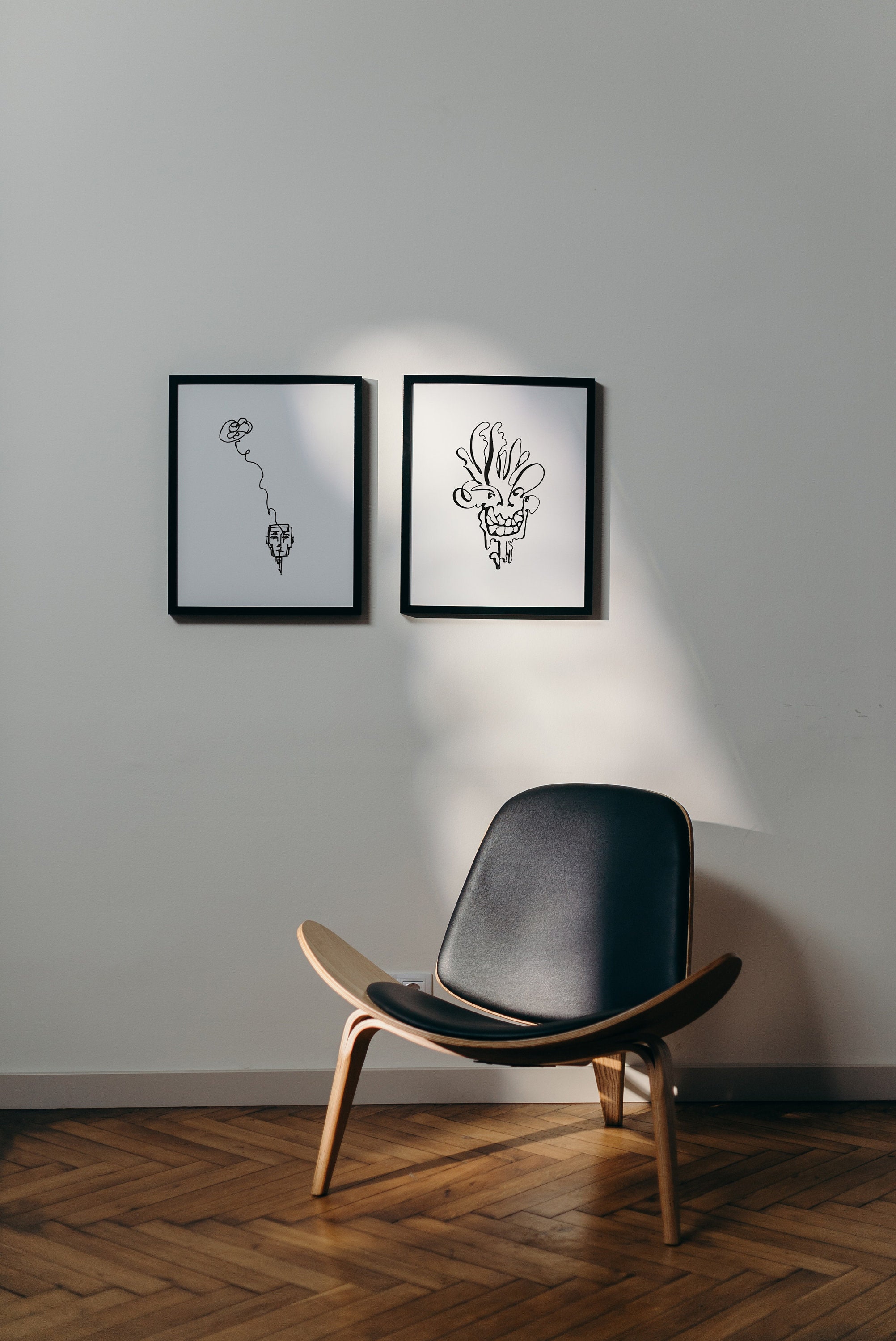 Abstract Anxiety Line Art Drawing–poster–digital Download–printable ...