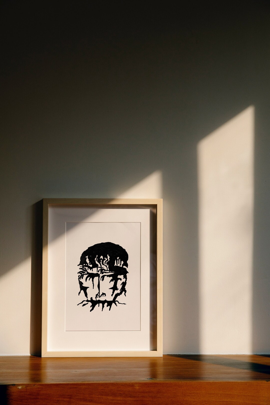 Abstract Anxiety Line Art Drawing–poster–digital Download–printable ...