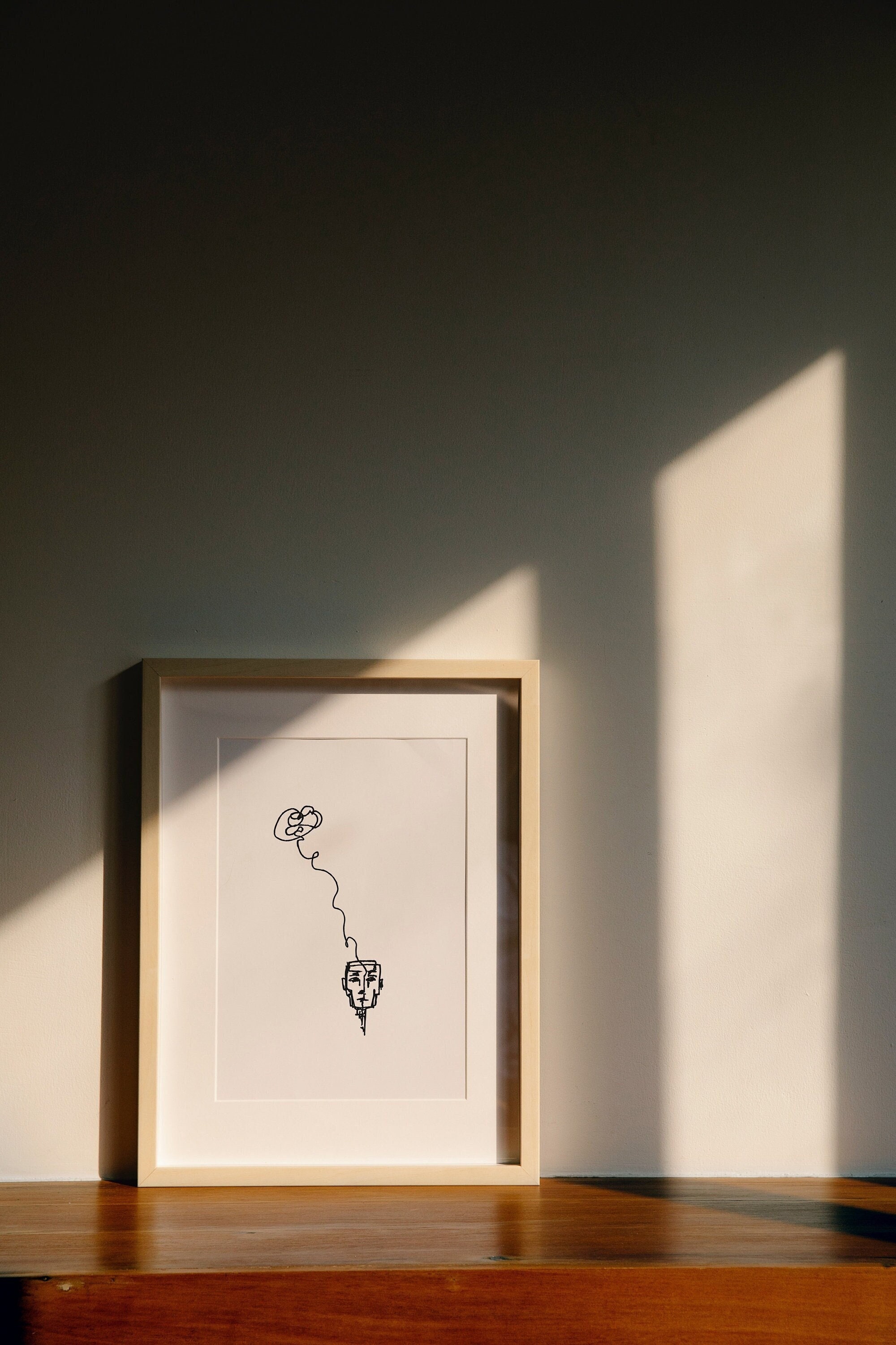Abstract Anxiety Line Art Drawing–poster–digital Download–printable ...