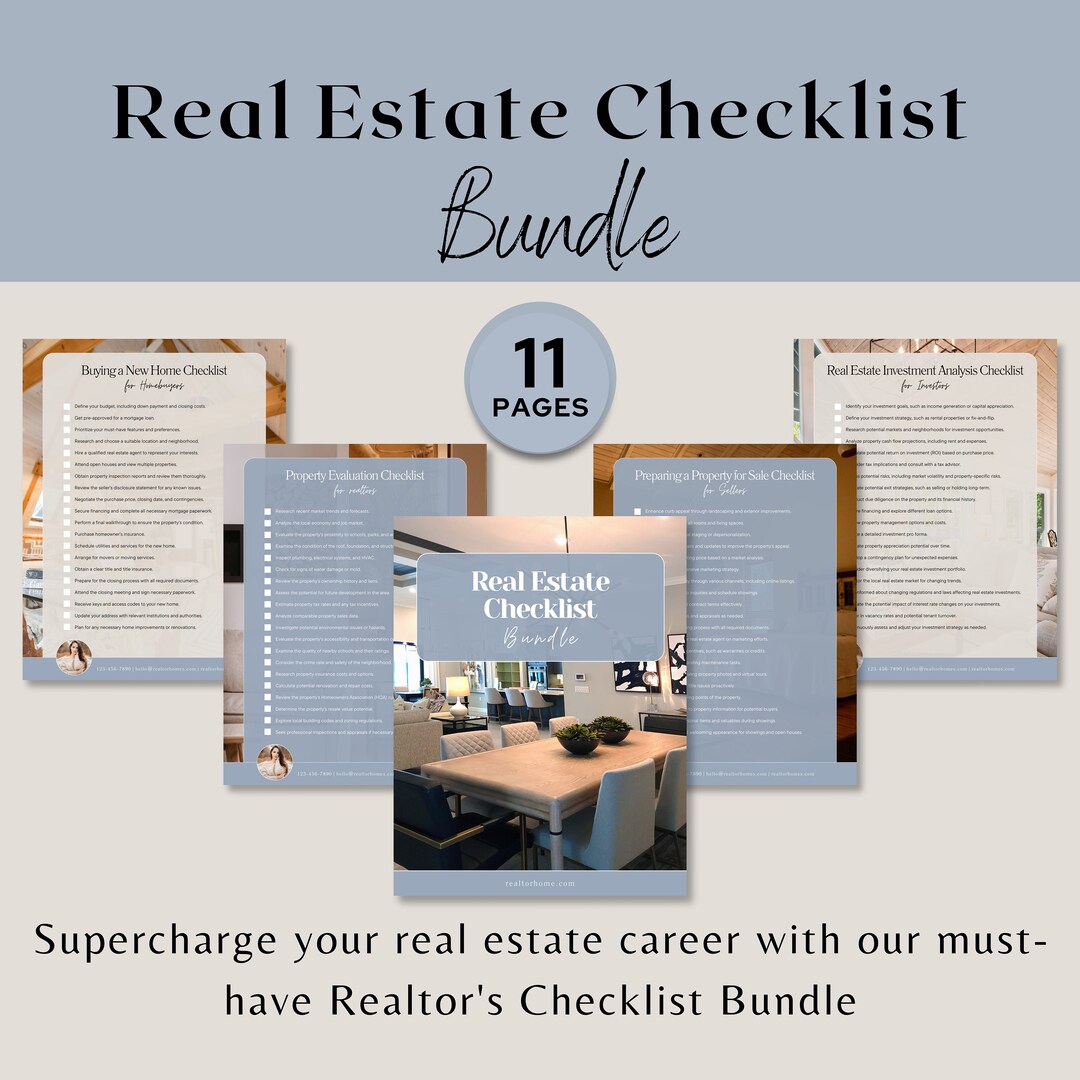 Realtor Transaction Checklist | Real Estate Marketing | Realtor ...