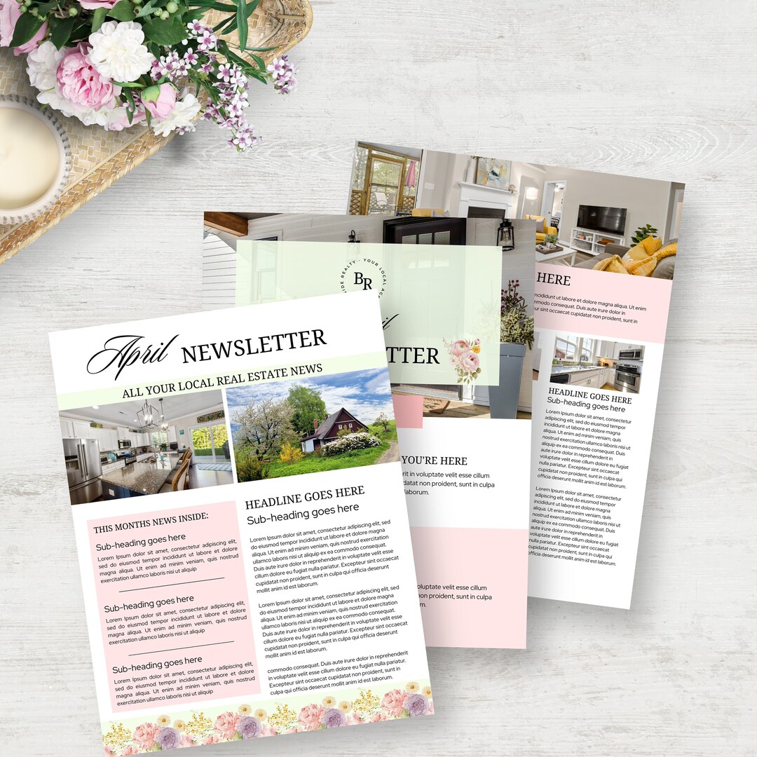 April Real Estate Flyers | April Real Estate Newsletter | Real Estate ...