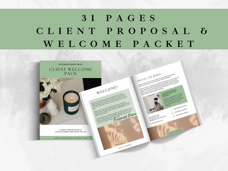 Virtual Assistant Client Welcome Packet Virtual Assistant Template Service Guide New Client