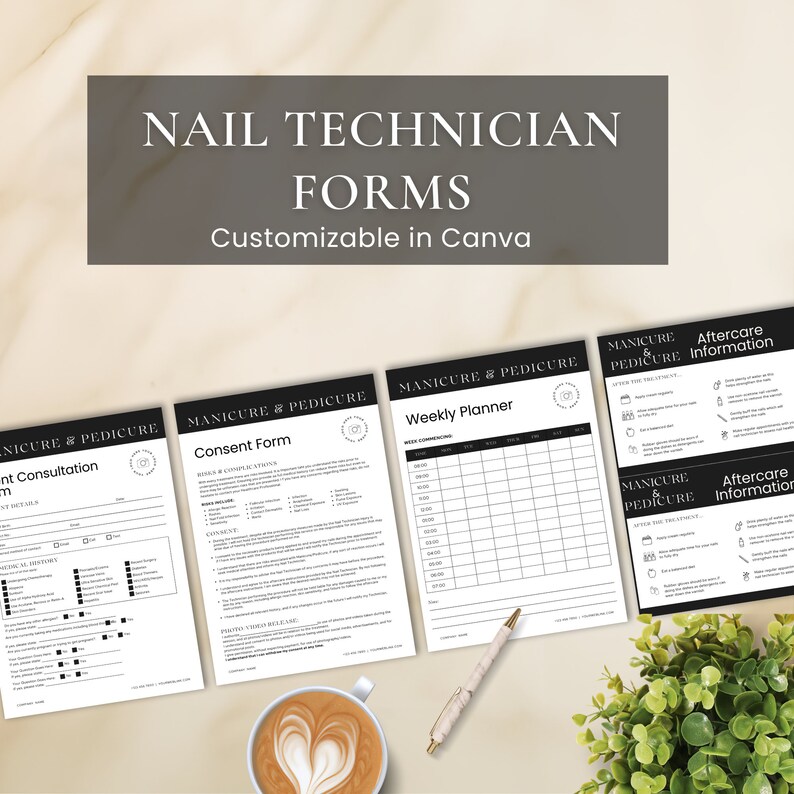 Client Intake Forms | Consent Form Bundles| Beauty Salon | Nail ...