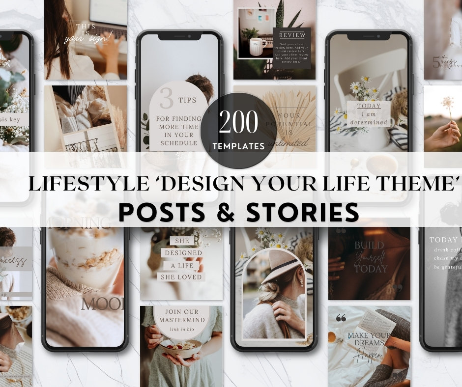 Lifestyle Influencer Templates IG Templates for Influencers Canva ...