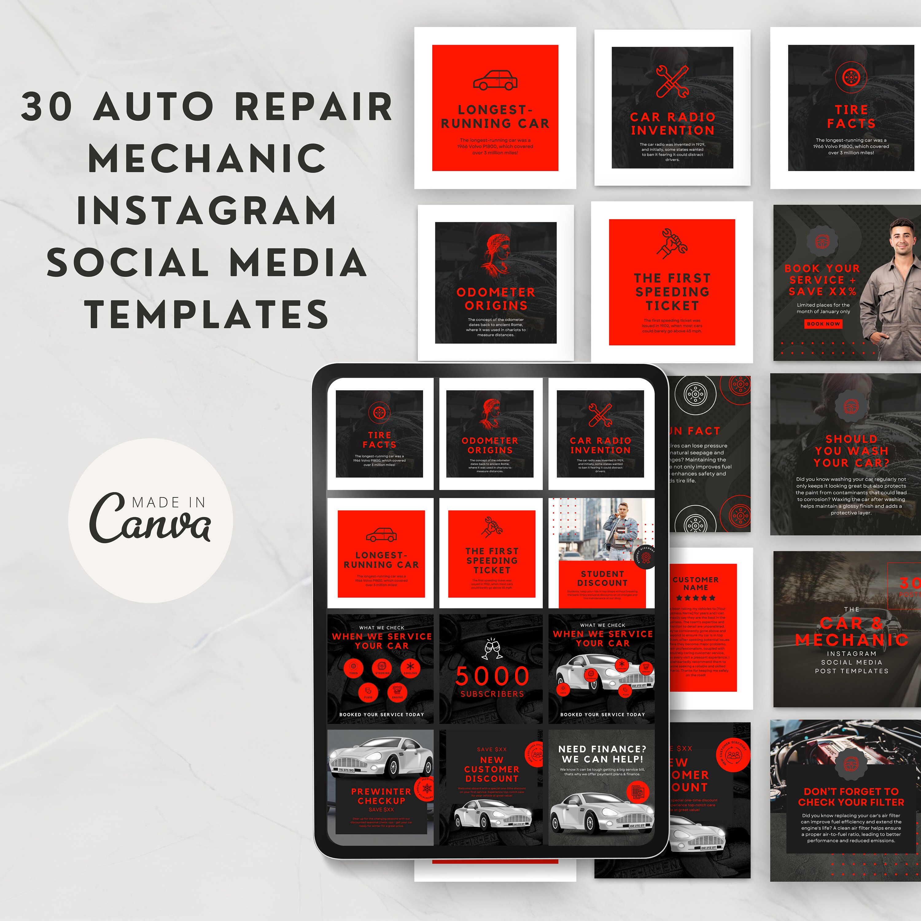 Mechanic Social Media Templates| Auto Repair Shop| Mechanic Template ...