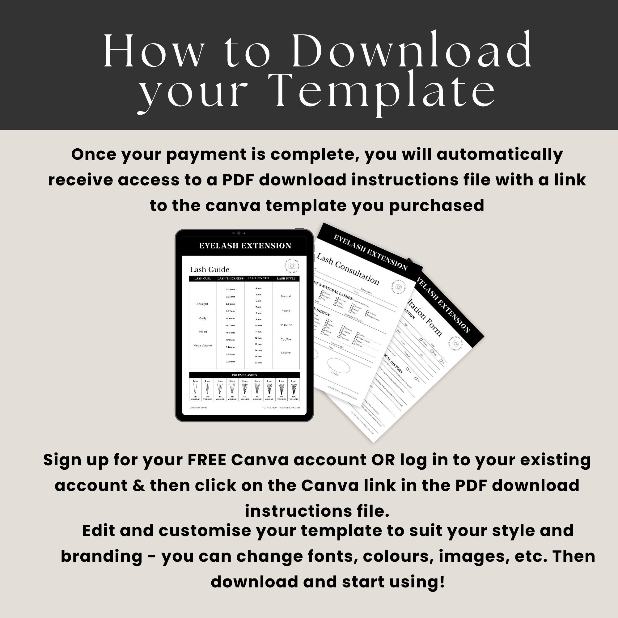 Lash Business Bundle Lash Consent Forms Client Intake Forms Lash ...