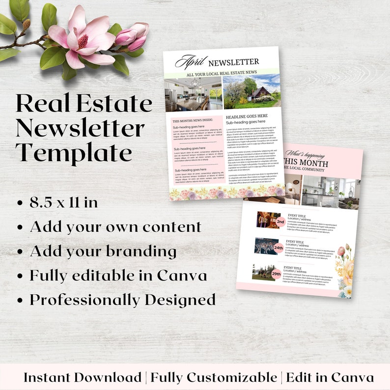 April Real Estate Flyers | April Real Estate Newsletter | Real Estate ...