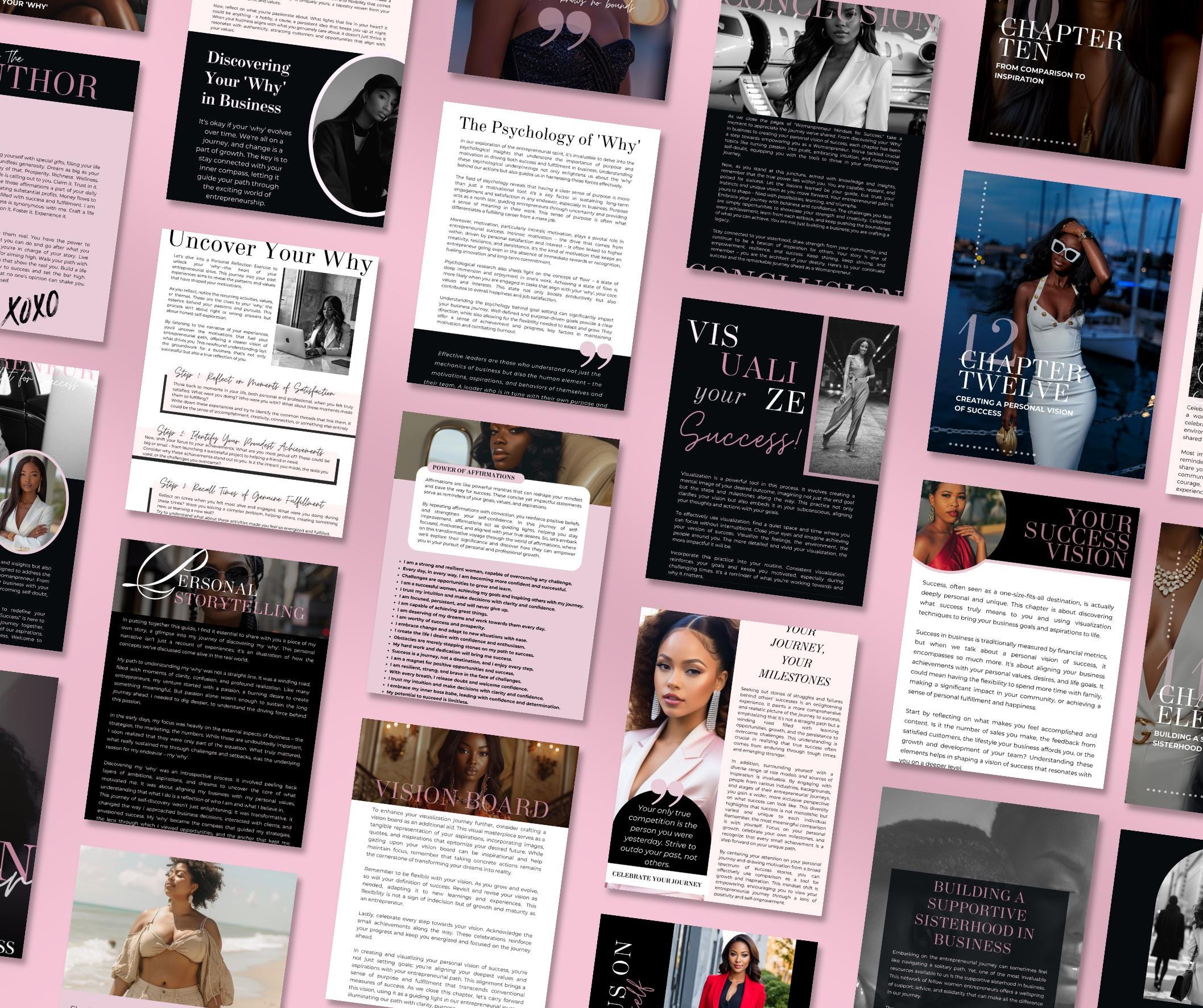 Ebook Template Business Mindset Womanpreneur Mindset for Success Ebook With MRR PLR ...