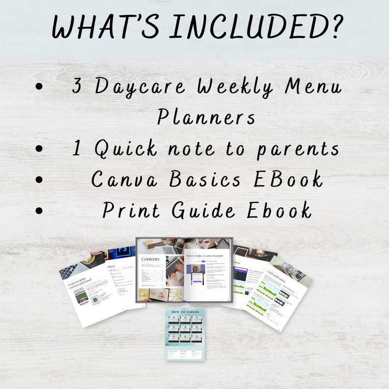 Daycare Meal Planner Preschool Menu Daycare Weekly Menu Daycare Meal ...