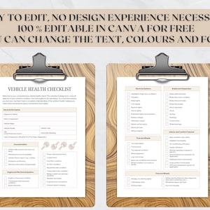 Vehicle Inspection Checklist Bundle | Service Department | Visual ...