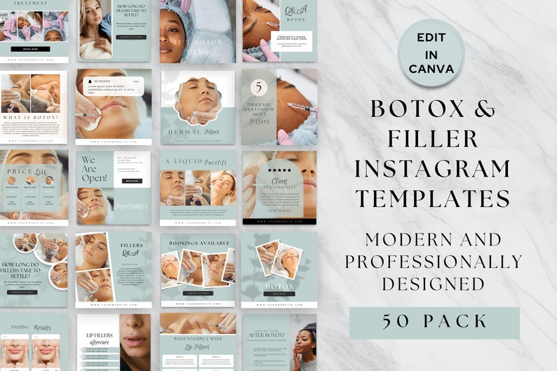 Nurse Injector Templates botox Instagram Posts Skincare Instagram ...