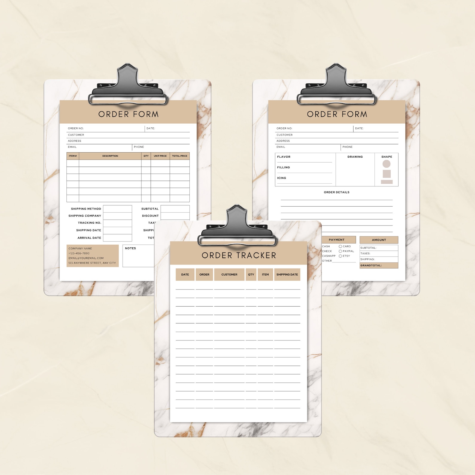 Bakery Order Forms order Form Template Custom Order Form Printable Form ...