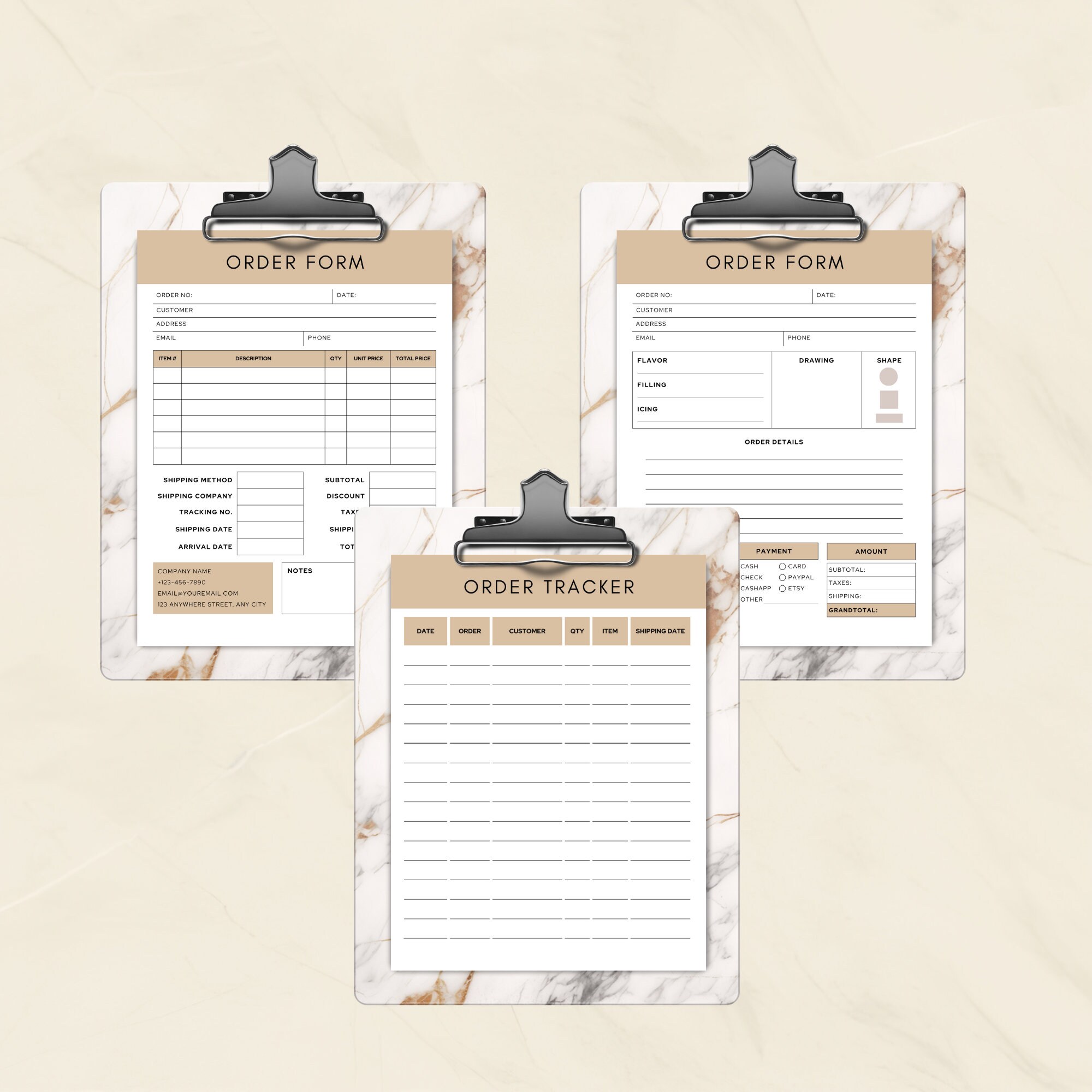 Bakery Order Forms order Form Template Custom Order Form Printable Form ...