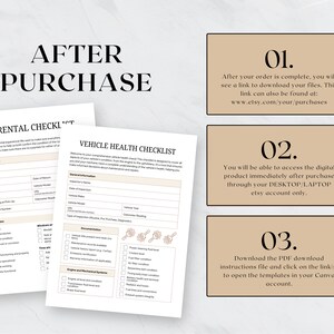 Vehicle Inspection Checklist Bundle | Service Department | Visual ...