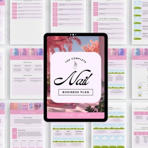 Nail Tech Business Plan Template: 34-page Canva Planner (digital ...