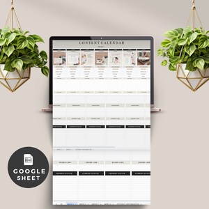 Google Sheet Social Media Content Planner: Marketing Plan (digital ...