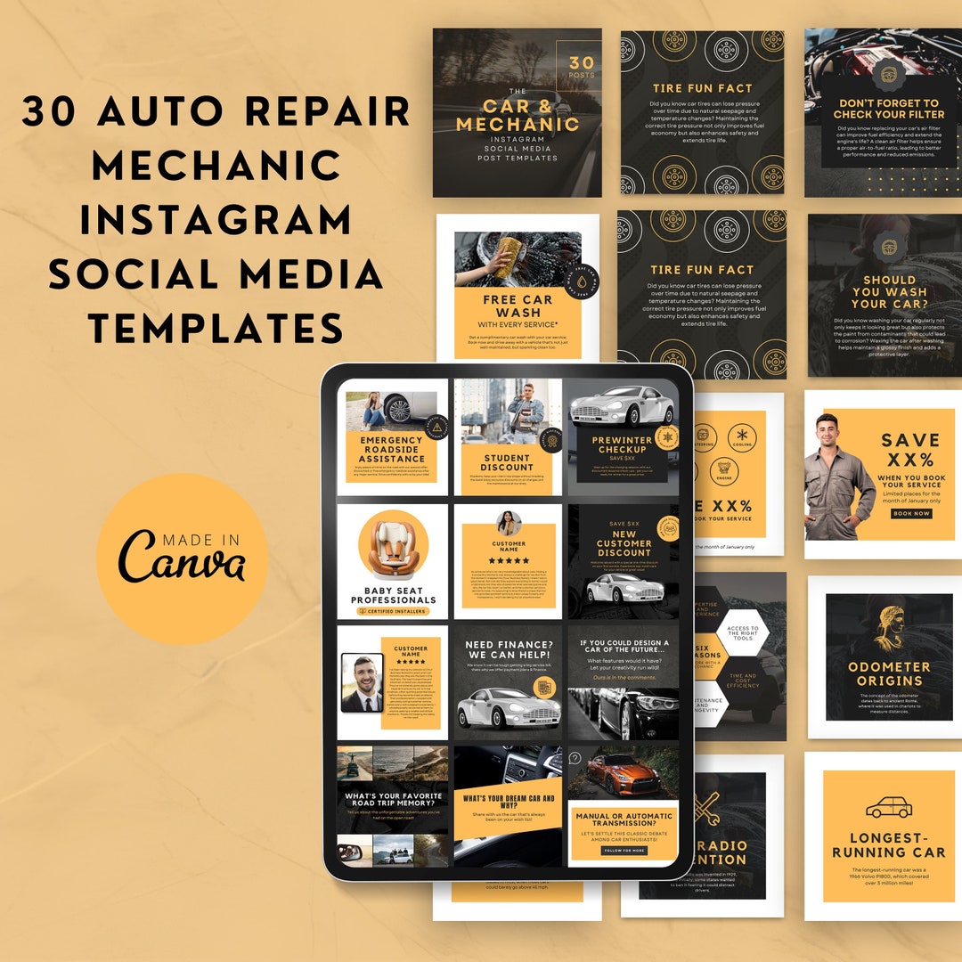Auto Repair Shop| Mechanic Template | Car Shop Instagram | Auto ...