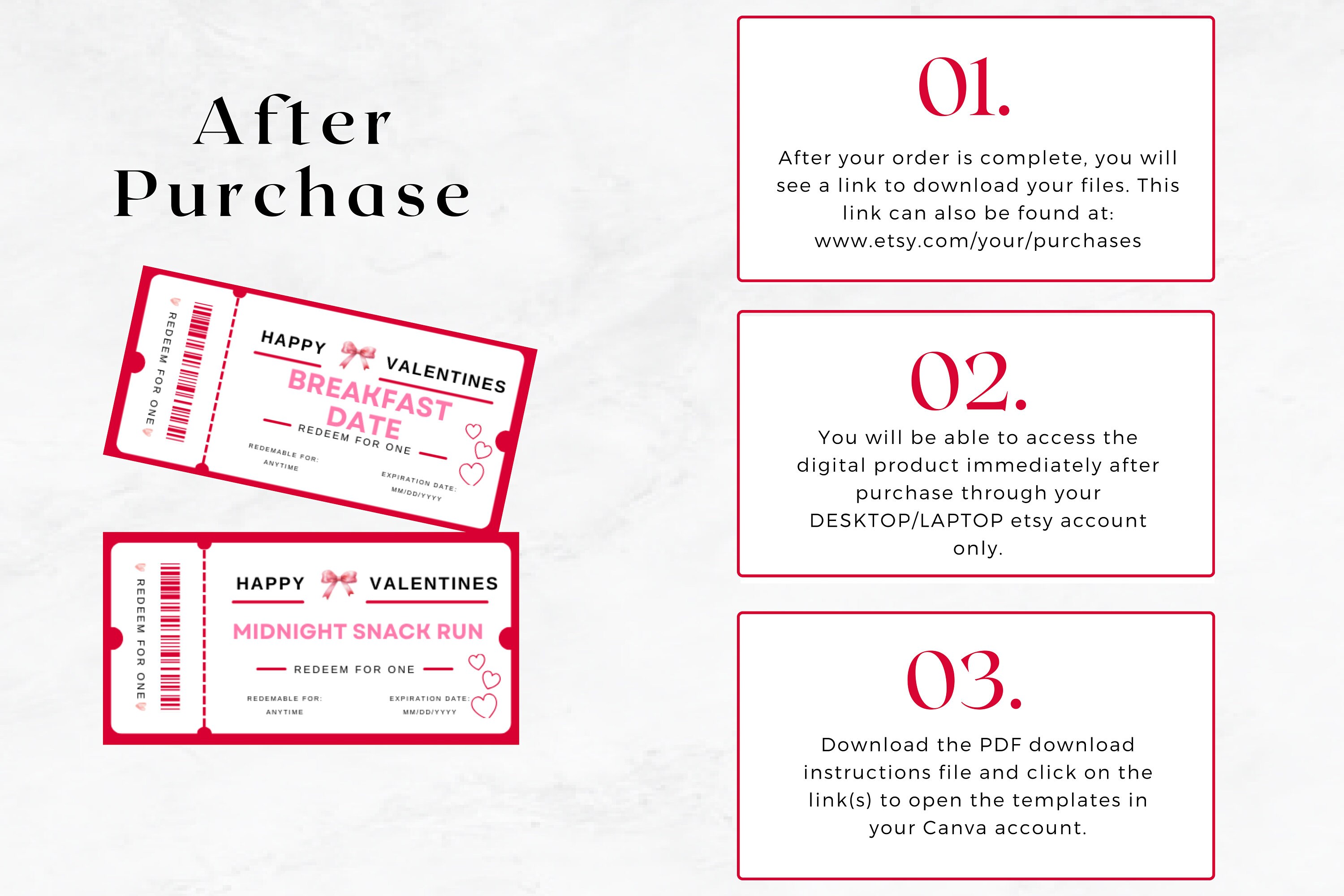 Valentine Coupon Book Editable Templates | Love Coupons | Gift Coupons ...