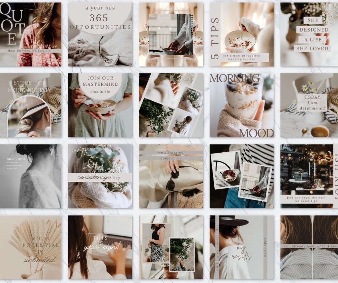 Lifestyle Influencer Templates IG | Templates for Influencers | Canva ...