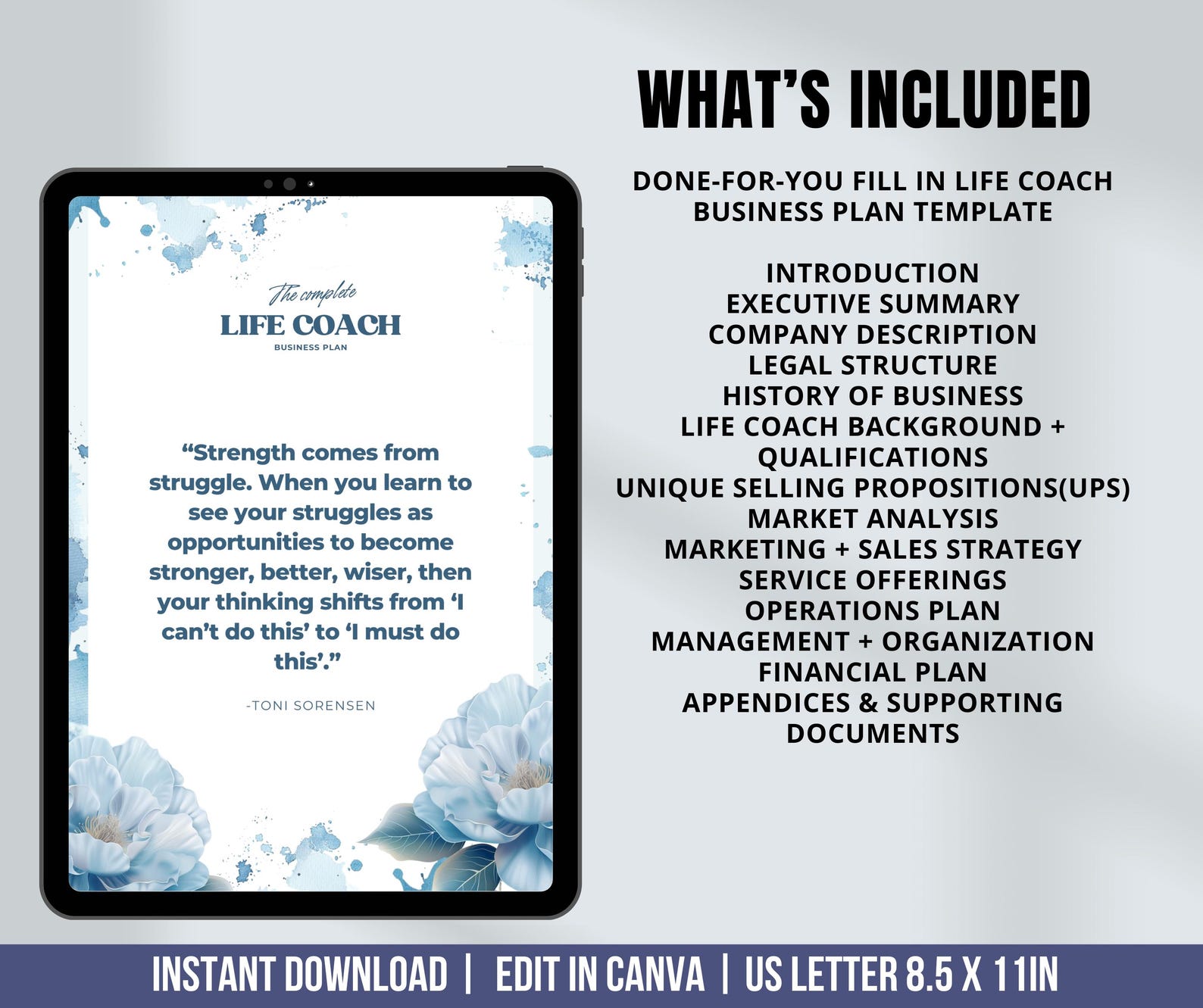 Life Coach Business Plan Template| Life Coach Templates | Instant ...