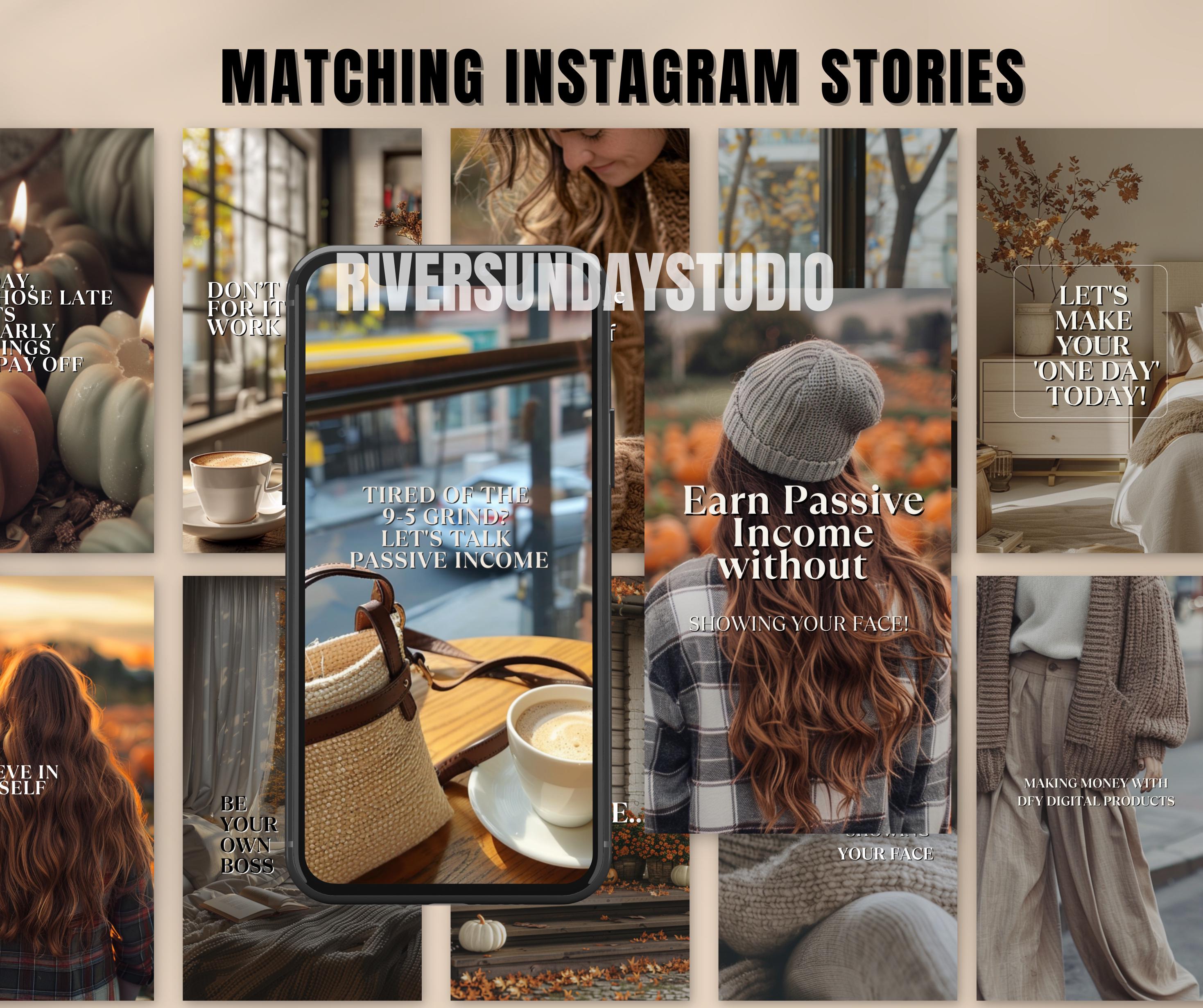 Cozy Fall Faceless Reels Bundle, Autumn Instagram Reels Canva Templates ...