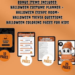 Printable Halloween Games Party Game Bundle Halloween Trivia and ...