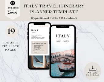 Mobile Travel Planner & Itinerary Italy - Etsy