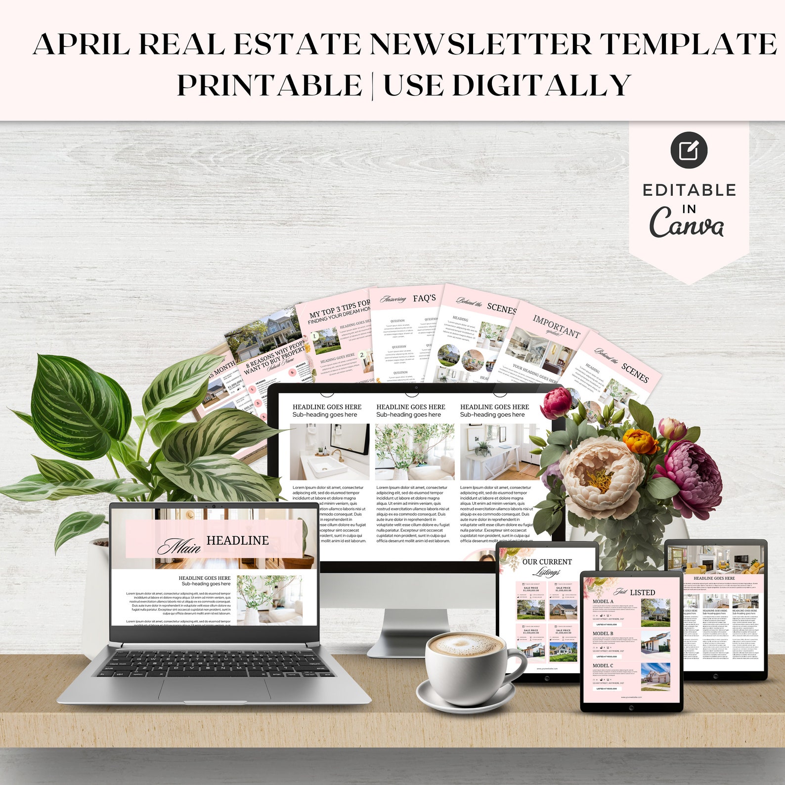 April Real Estate Flyers | April Real Estate Newsletter | Real Estate ...