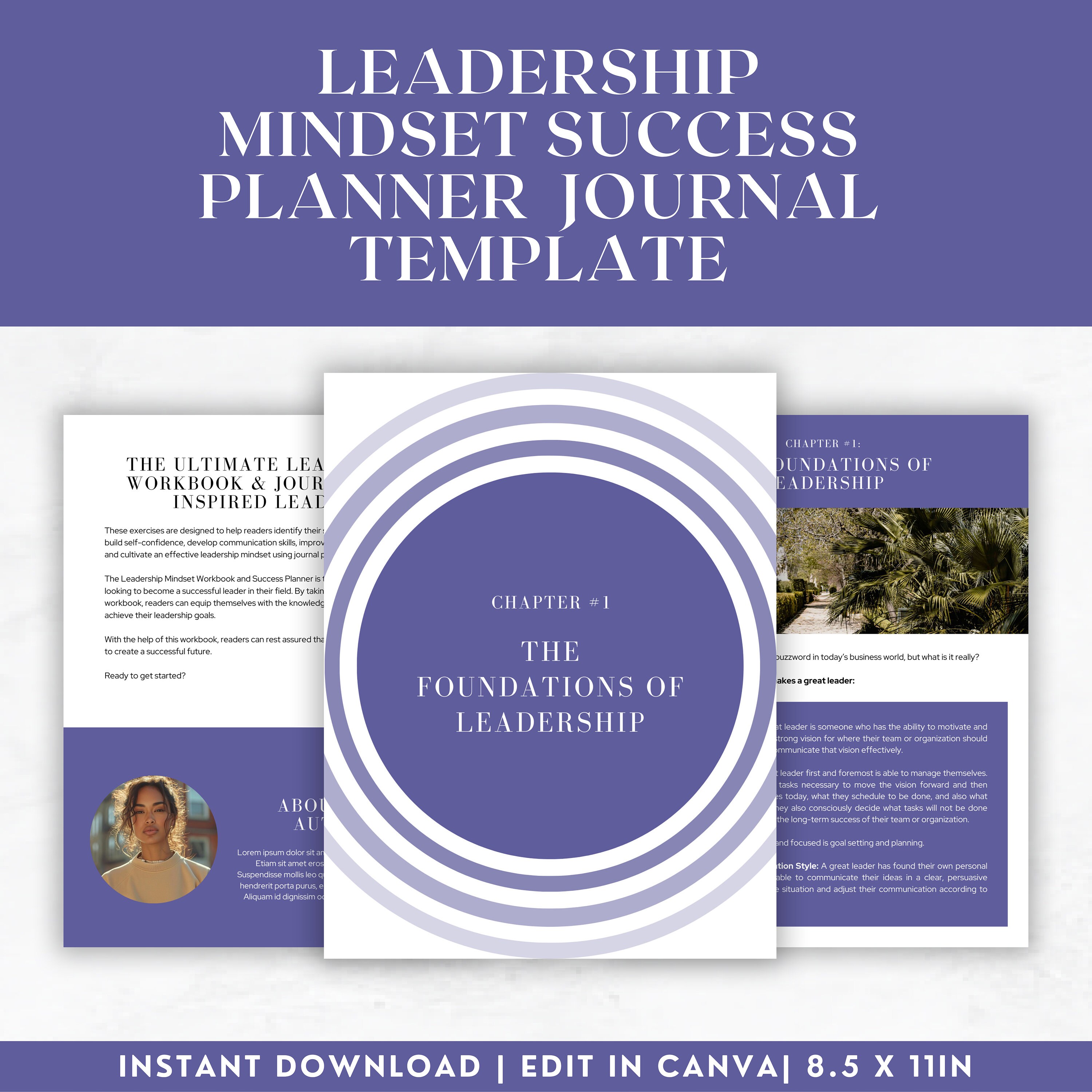 Leadership Workbook Leadership Mindset Workbook Template Success ...